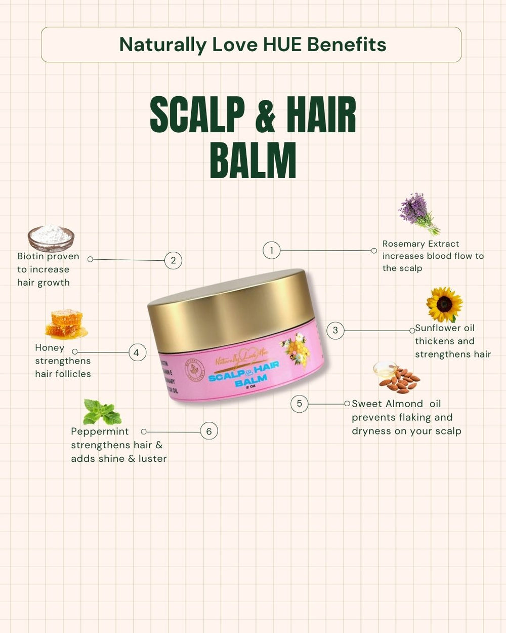 Scalp & Hair Balm | Naturally Love Hue